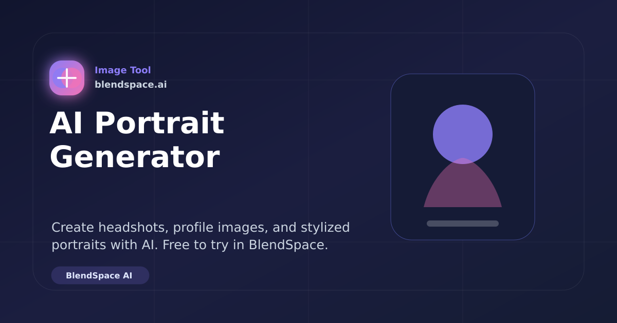 AI Portrait Generator for Headshots & Avatars - Free Online | BlendSpace